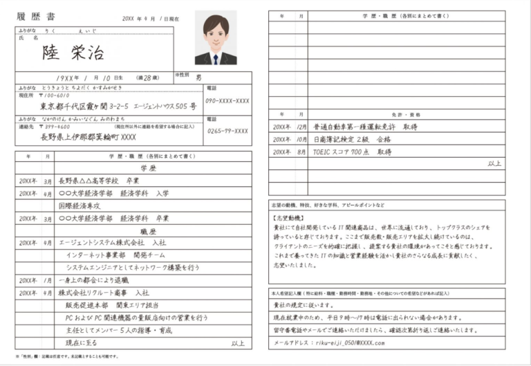 How can I make "Rirekisyo"（履歴書）in Japanese?What is Syokumu-Keirekisyo ...